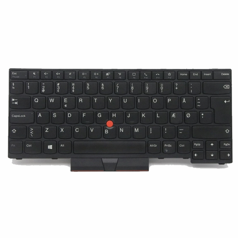 Lenovo ThinkPad T14 Gen 2 Danish Keyboard in Black