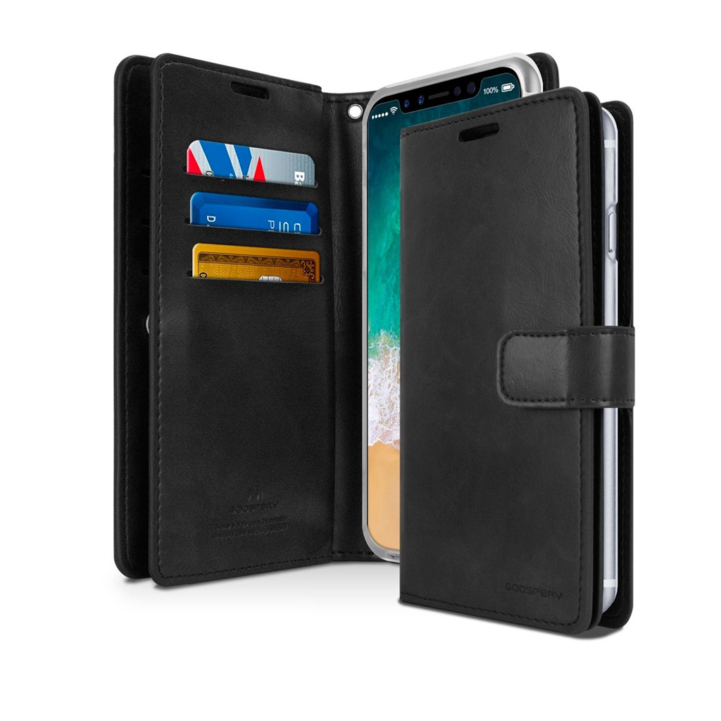 Samsung Galaxy S25 Ultra Goospery Mercury Mansoor Wallet Case – Black
